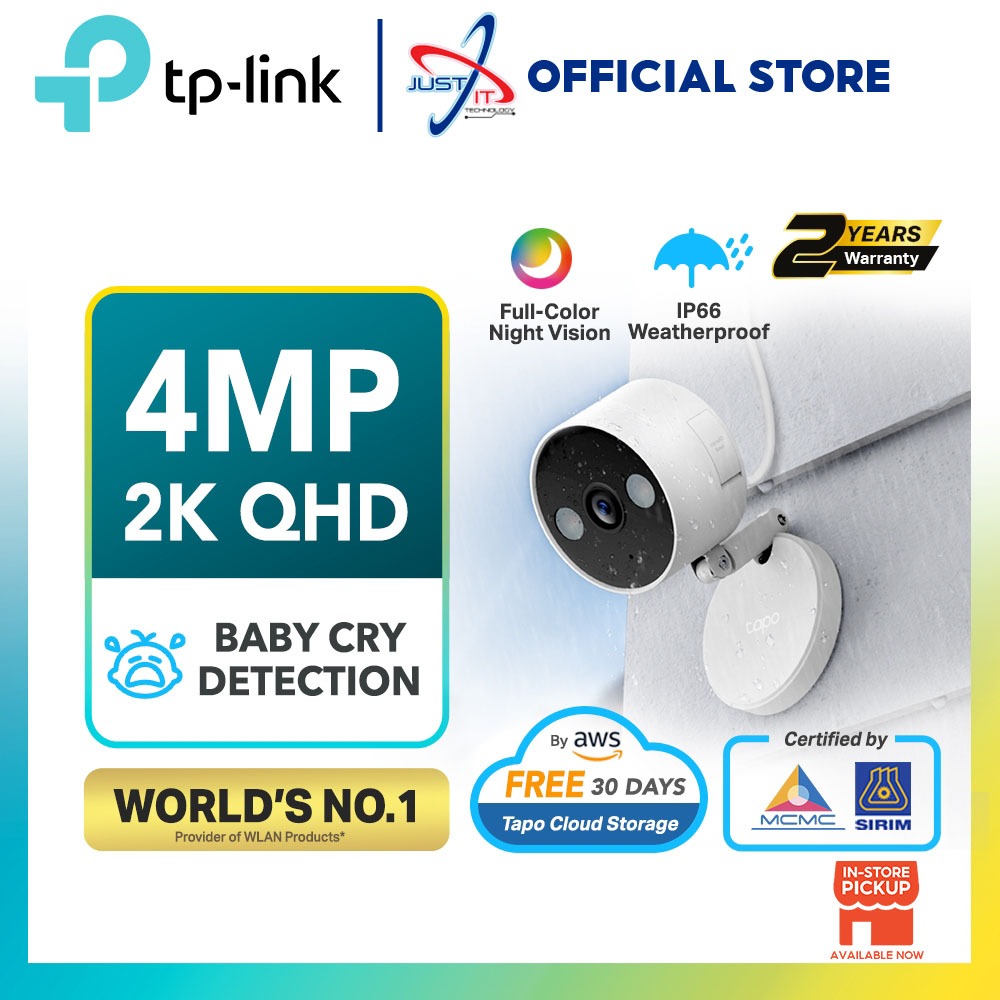 TP-Link Tapo C120 4MP 2K Indoor/Outdoor Wi-Fi Home Security Camera | Shopee Malaysia