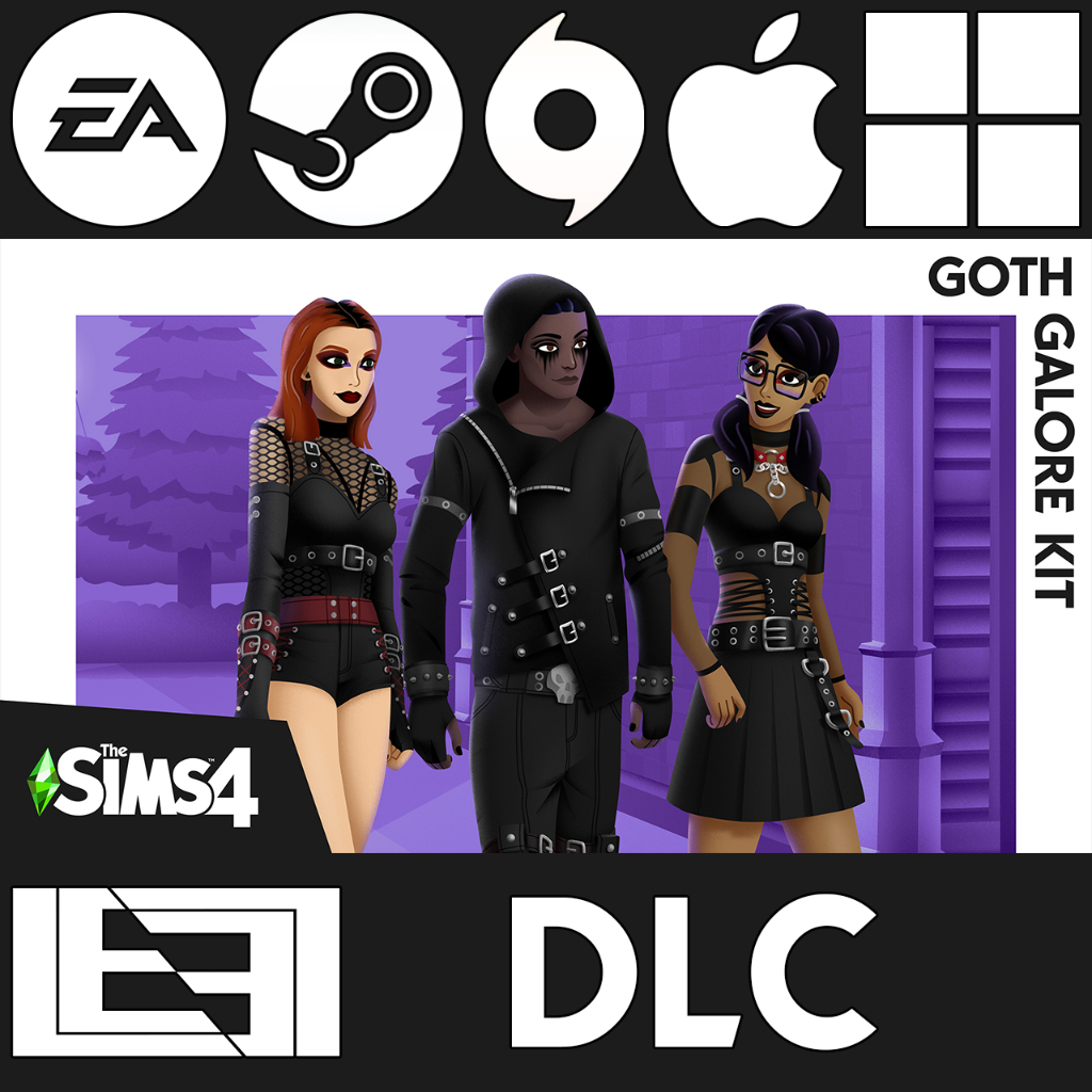 The Sims 4: Goth Galore Kit [Mac/Win][Online][EA/Steam/Epic] | Shopee ...