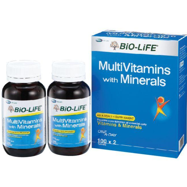 BIO LIFE MULTIVITAMINS WITH MINERALS 100 TABLETS | Shopee Malaysia