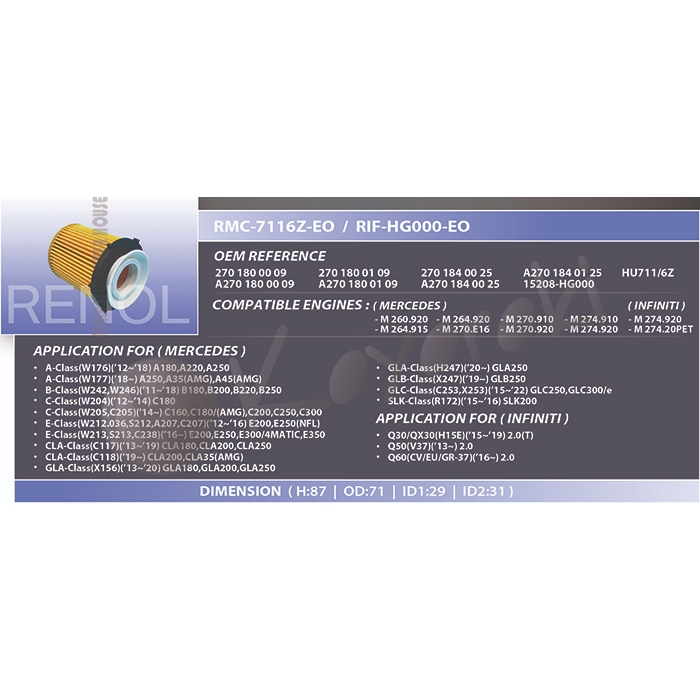 MERCEDES E200 E250 E300/4MATIC(W213) GLA180 GLA200 GLA250(X156) GLA250 ...