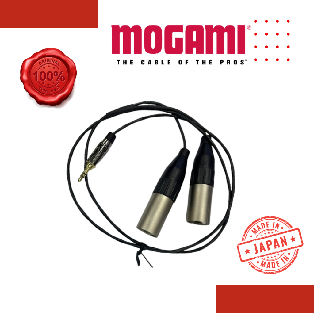 MOGAMI 2944 flexible 26awg ofc 2.5mm cable with amphenol mini stereo to ...