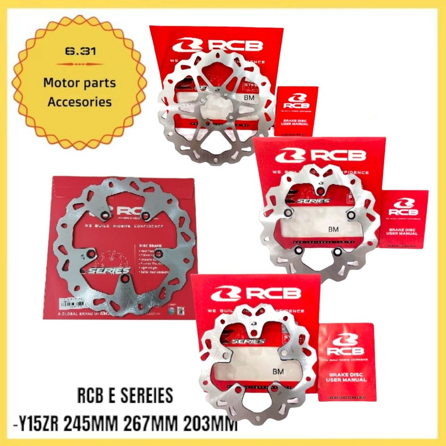 RCB RACING E SERIES BOY Y15ZR 245 MM 267 MM 203MM DISC BRAKE PLATE Y15 ...