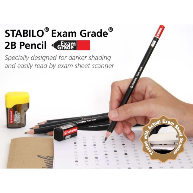 Graphite Pencil - STABILO Exam Grade 2B Pencil Set 12pcs | Shopee Malaysia
