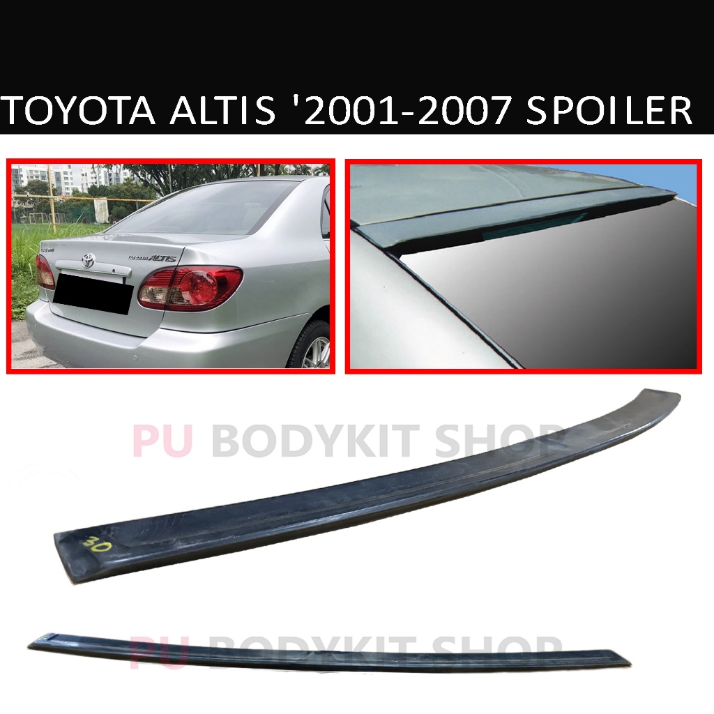 TOYOTA ALTIS '2001-'2007 GLASS SPOILER(PU) | Shopee Malaysia