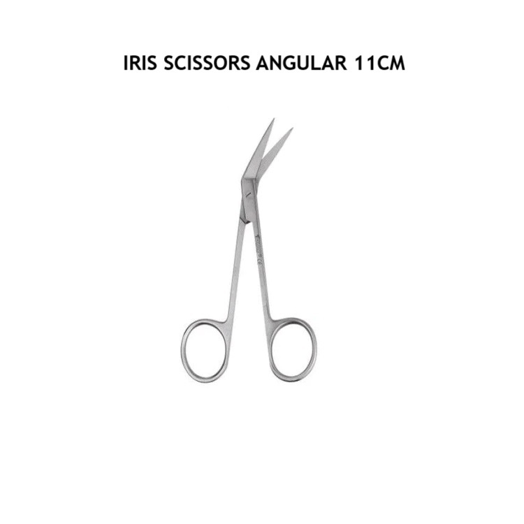 Iris Scissors Angular Suture Cutting Tissue Removal Oral Surgery Tools ...