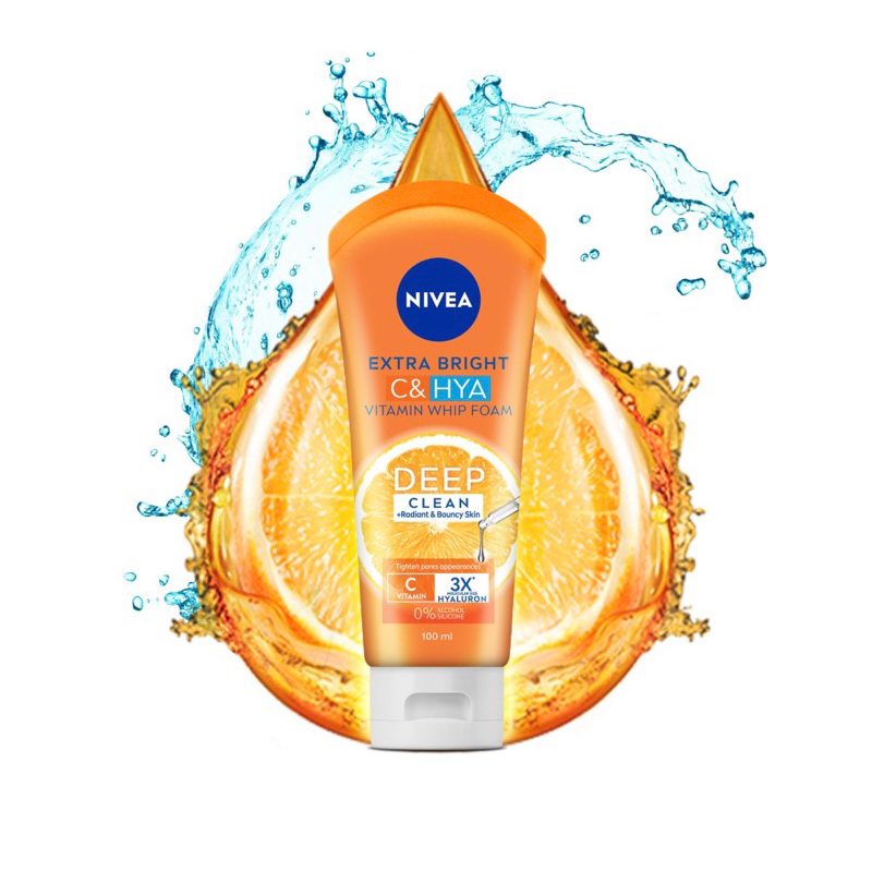 Nivea Extra Bright C&Hya Vitamin Whip Foam (100ml) | Shopee Malaysia