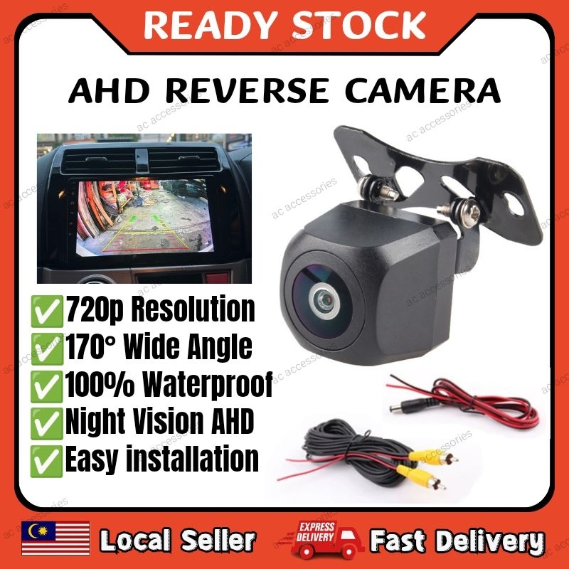 Car Reverse Camera Night Vision AHD Camera 170° Wide Angle Water Proof ...