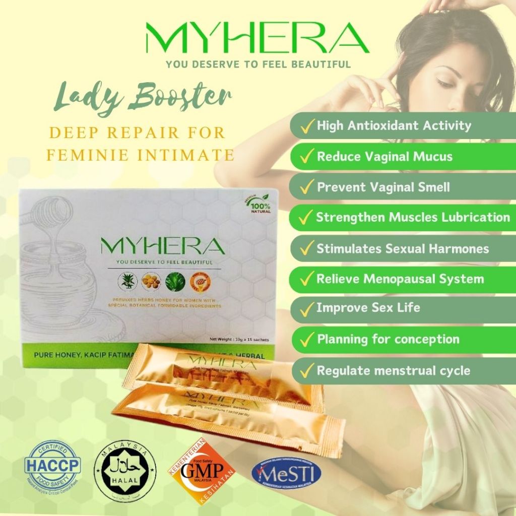 MYHERA-Kacip Fatimah Premixed Herbs Honey Lady Booster (调理月经/经痛+荷尔蒙+雌激素 ...