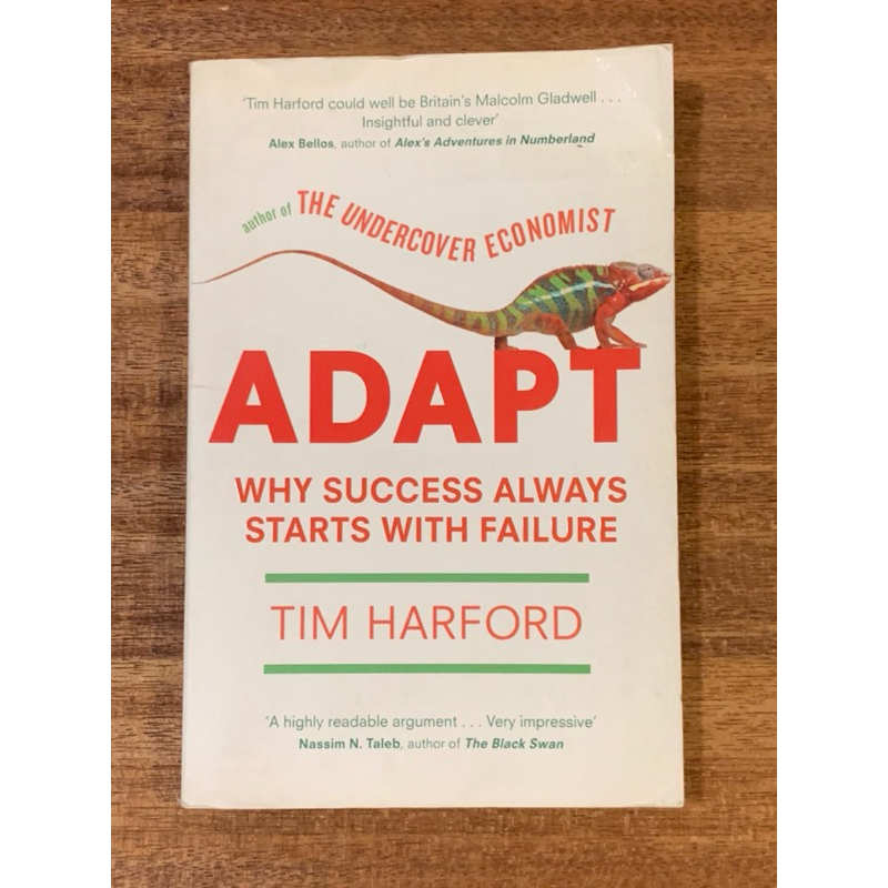 ADAPT ; WHY SUCCESS ALWAYS STARTS WITH FAILURE book by TIM HARFORD ...