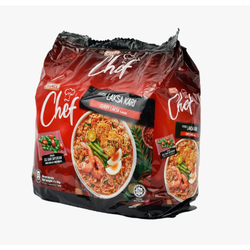 MAMEE Chef’s Instant Noodle Laksa Kari/Curry Laksa Flavor 88g x 4s Pack ...