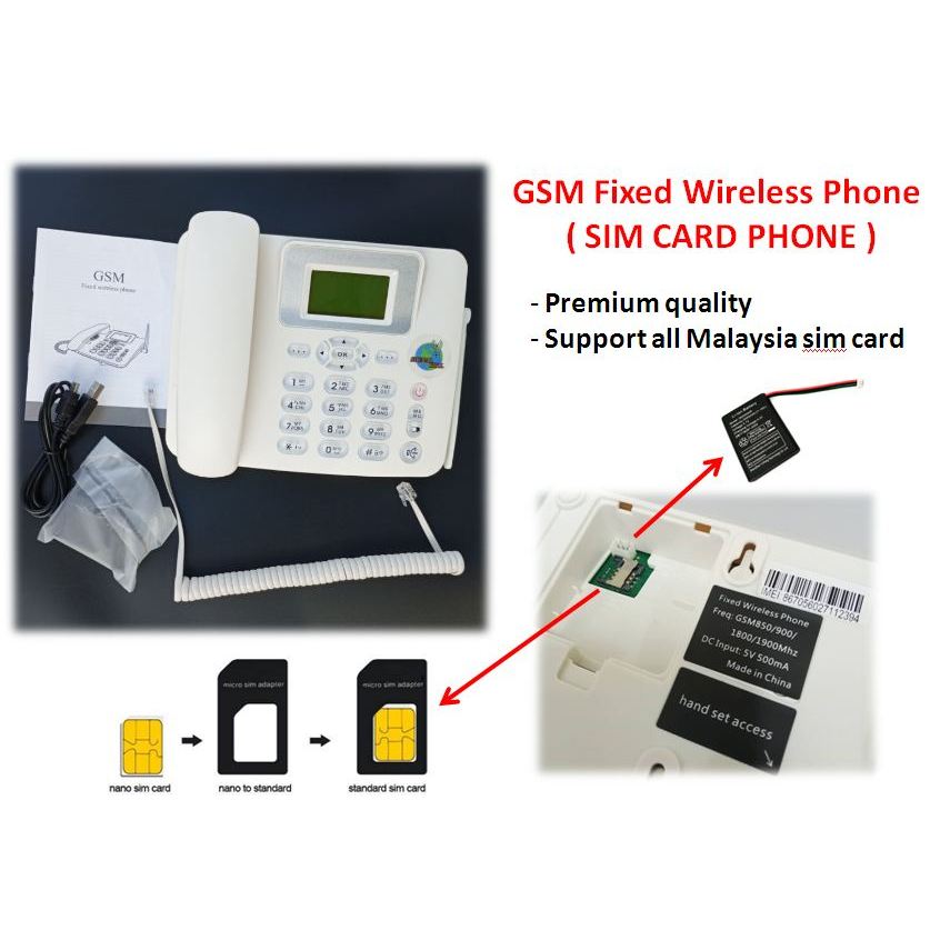 SIGNAL HILL - GSM Fixed Wireless Phone - SIM CARD PHONE - PREMIUM ...