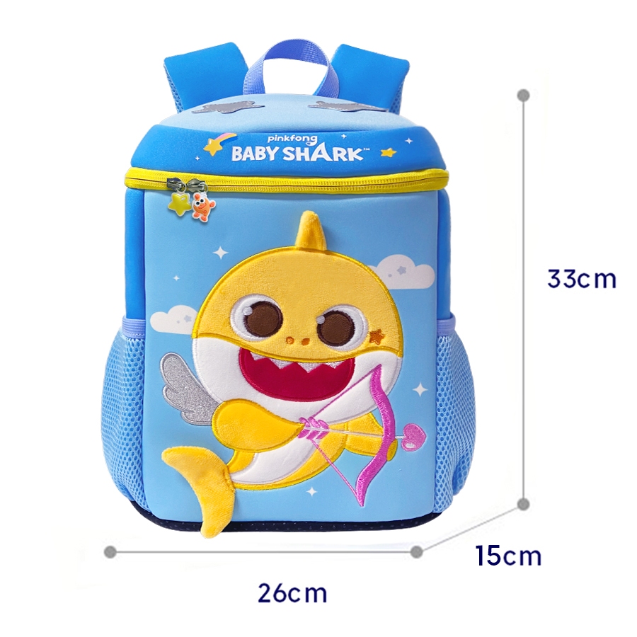 Kidztime Kids Children Baby Shark Design Barrel Backpack Preschool ...