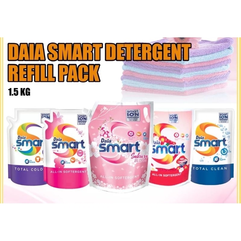 Daia Smart Concentrate Liquid Detergent Refill (1.5 kg) | Shopee Malaysia