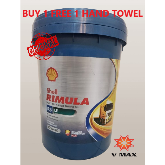 SHELL RIMULA R5 (20L) -Shell CK4 10W40 Diesel Engine Oil BETTER ...