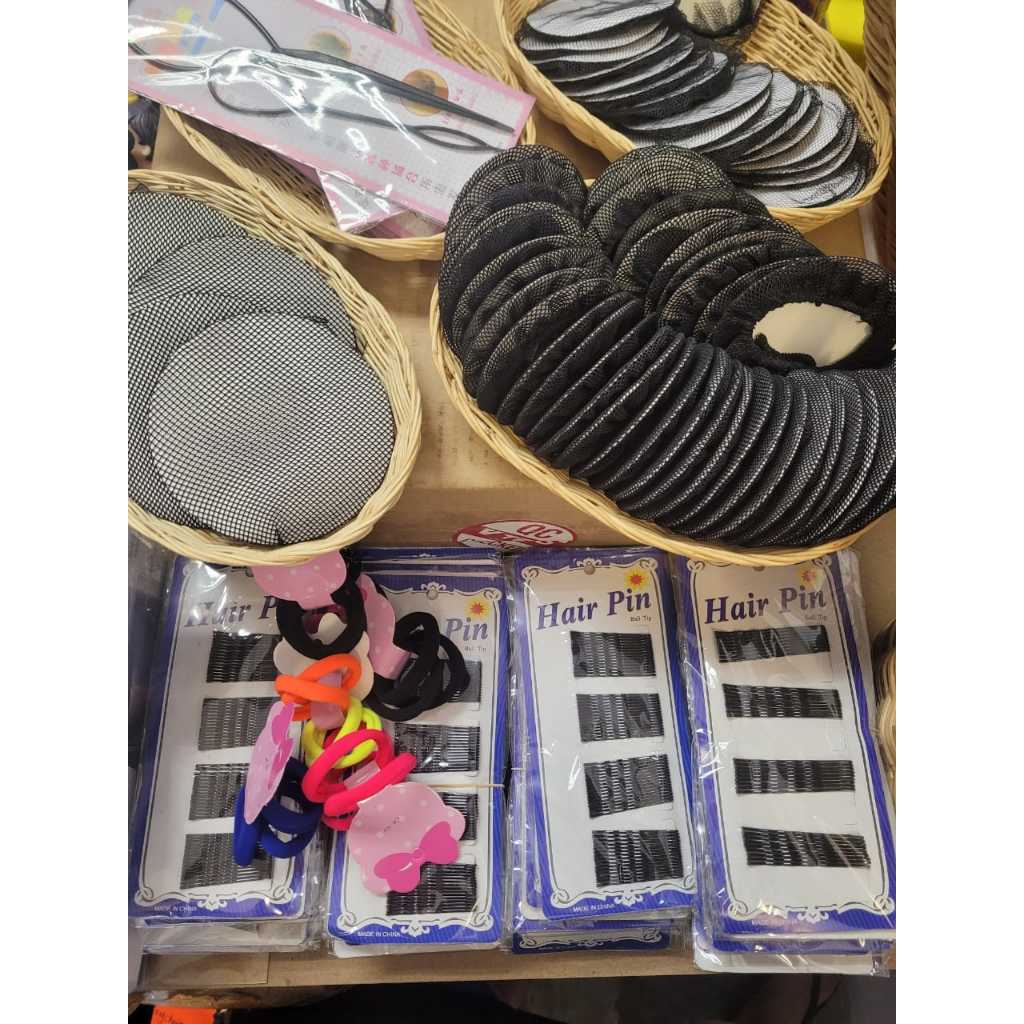 Seringgit Hair Tie Rubberband Hairbun Net Sanggul Rambut Mesh Hair Pin ...
