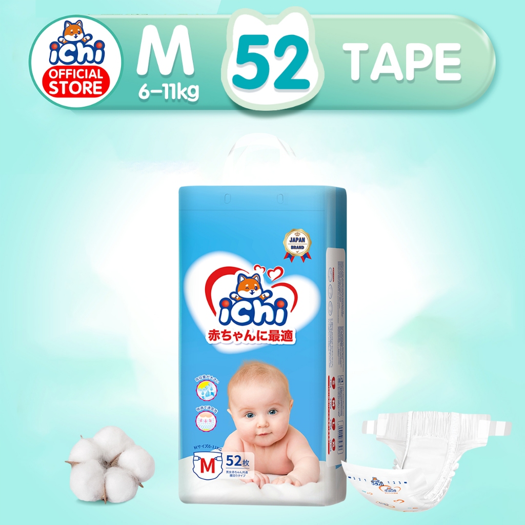 ICHI Pull-up Pants Baby diaper pants 52pcs/pk Bundle Pack Medium Size Large XL XXL XXXL Comfy ...