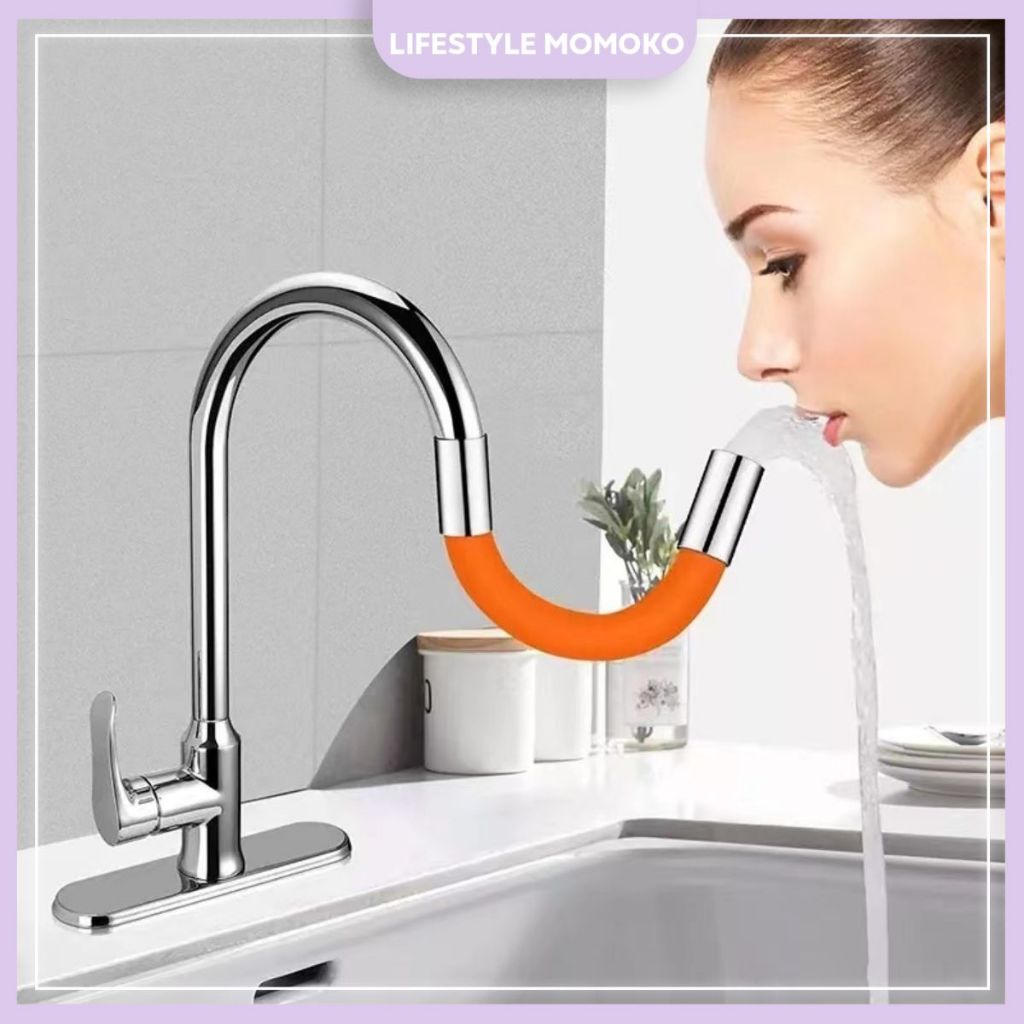 20/30/50/cm Universal Faucet Extension Extender 360°Free Bending Flexible Hose Water Tap ...