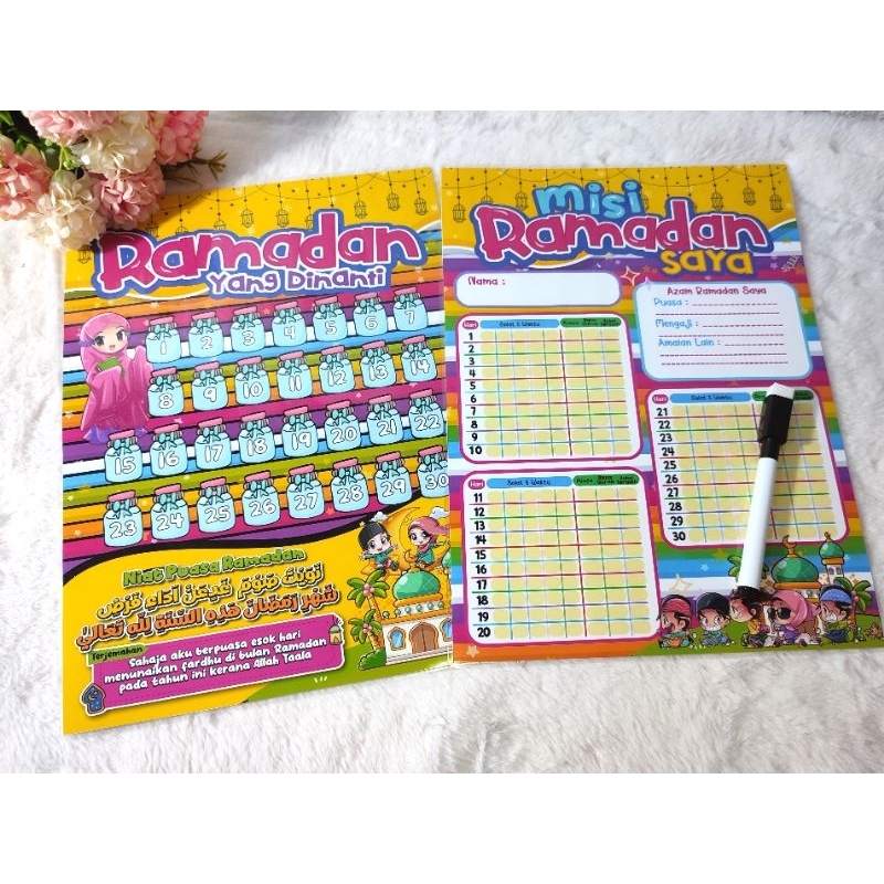 Carta Ramadan/Checklist 30 Hari Puasa | Shopee Malaysia