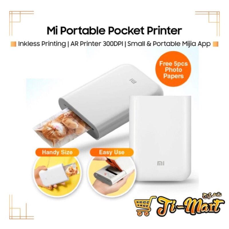 Xiaomi Pocket Photo Printer AR Printer 320 DPI Portable Photo Photo Diy ...
