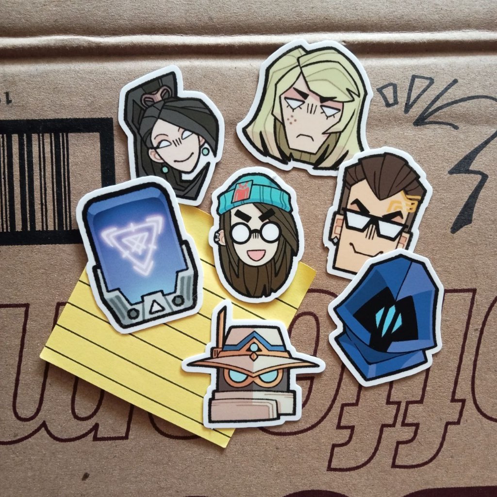 VALORANT | VALORANT Agents Die-cut Stickers MIX & MATCH | Shopee Malaysia