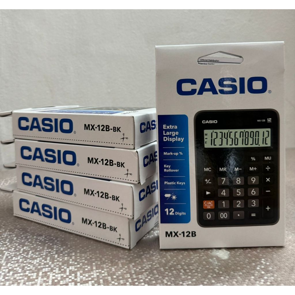 Casio Calculator 12 Digits MX-12B Mini Desk | Shopee Malaysia