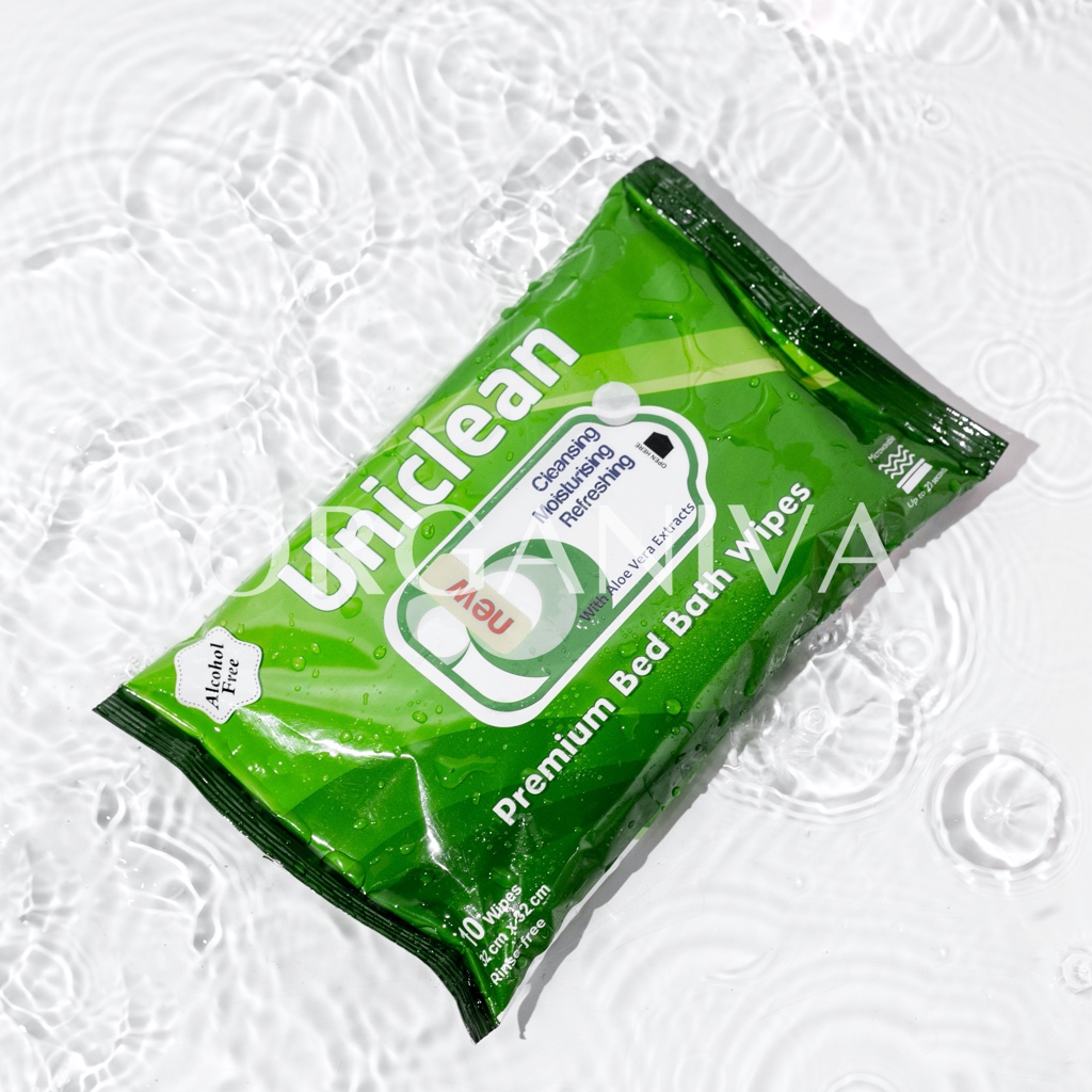 UNICLEAN Premium Bed Bath Wipes with Chlorhexidine Gluconate (CHG)(32cm ...