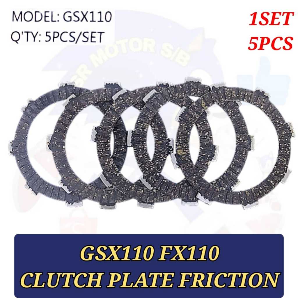 1SET 5PCS GSX110 GSX-110 FX FX110 RG SPORT-AUTO RGS RG110 RG-S FRICTION ...