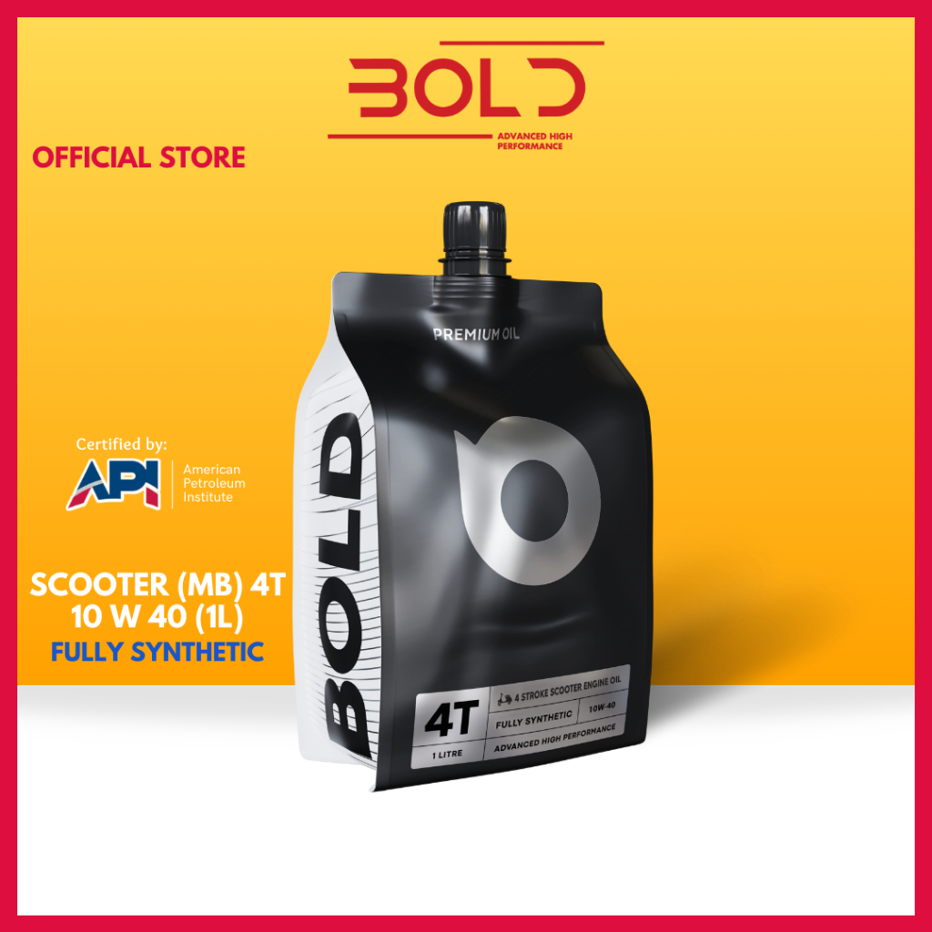 BOLD SCOOTER OIL 4T 10w40 1L MB SN Fully Synthetic Engine Oil Minyak ...