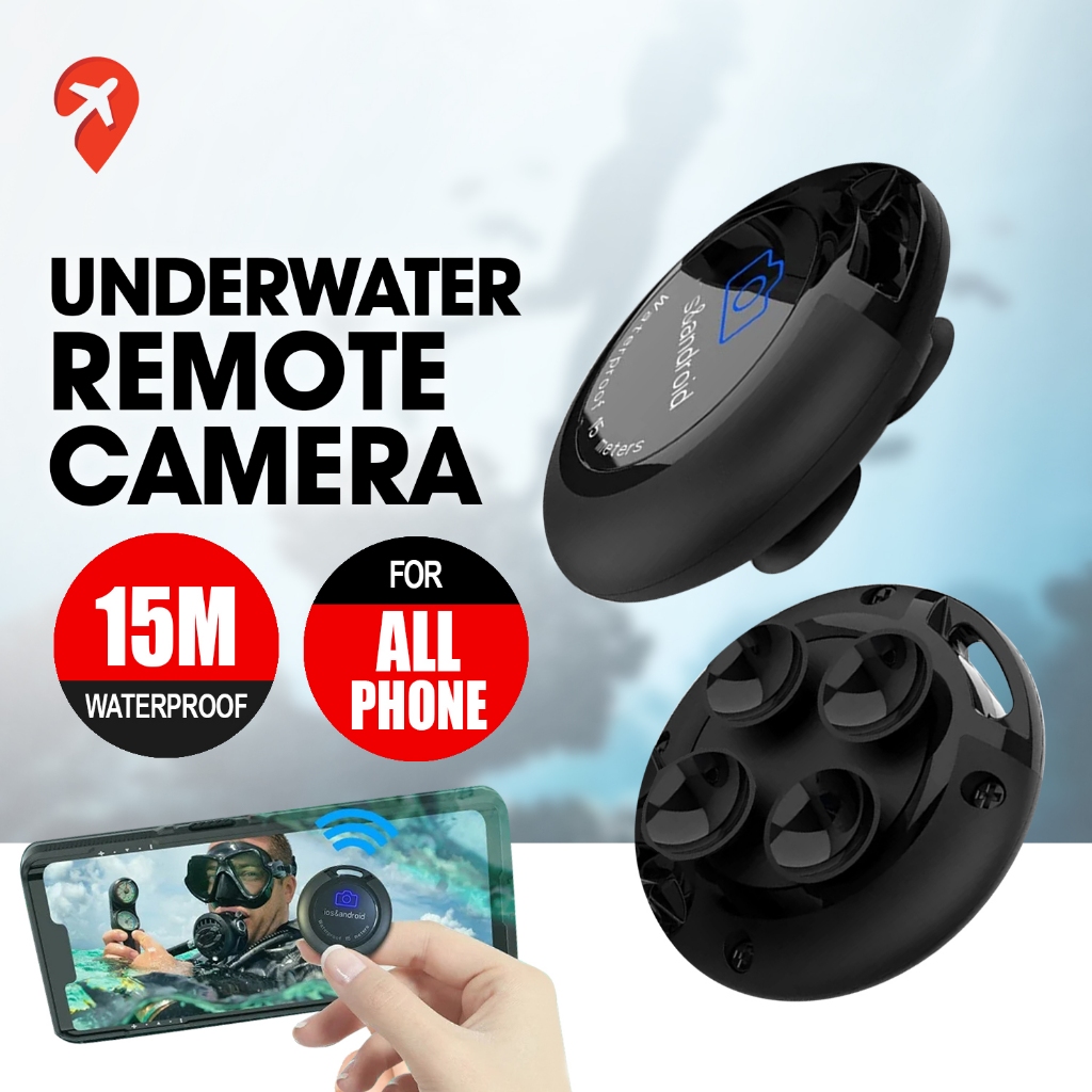 Shellbox Remote Camera Bluetooth Waterproof Underwater 15m | Camera ...
