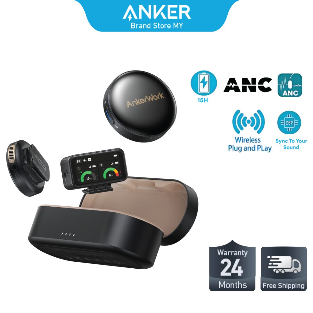 AnkerWork M650 Wireless Microphone | Shopee Malaysia