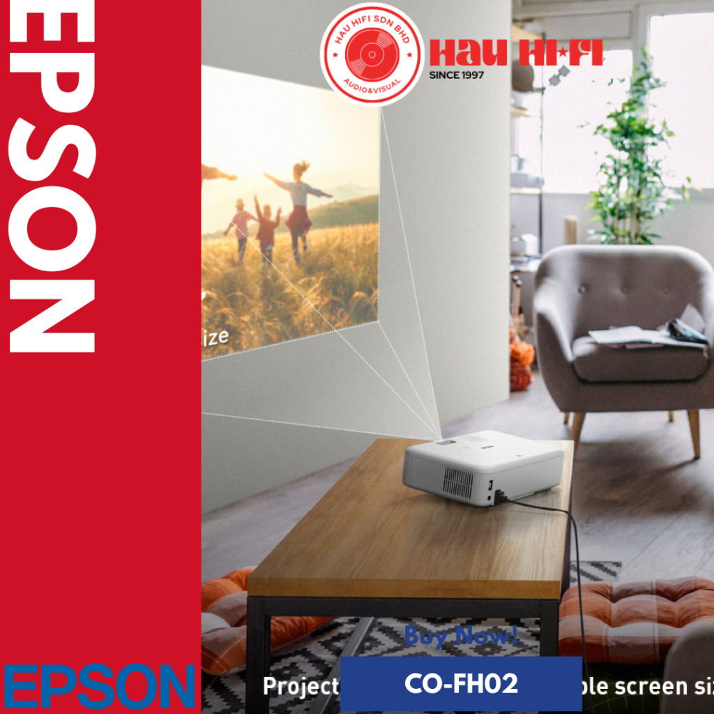 Epson CO-FH02 3000 Lumens Full HD All-in-One Smart Projector with ...