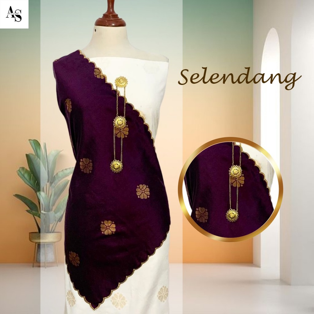 Shawal Songket Tenun | By Athirah Songket | 100% Cotton | Raya Square ...