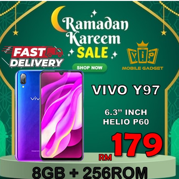 VIVO Y97~8GB+256ROM~ READY STOCK MALAYSIA BURJET PHONE | Shopee Malaysia