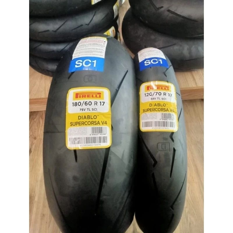 TAYAR SUPERBIKE Pirelli Diablo Supercorsa V4 PAIR OFFER SC1 SC2 (2023 ...