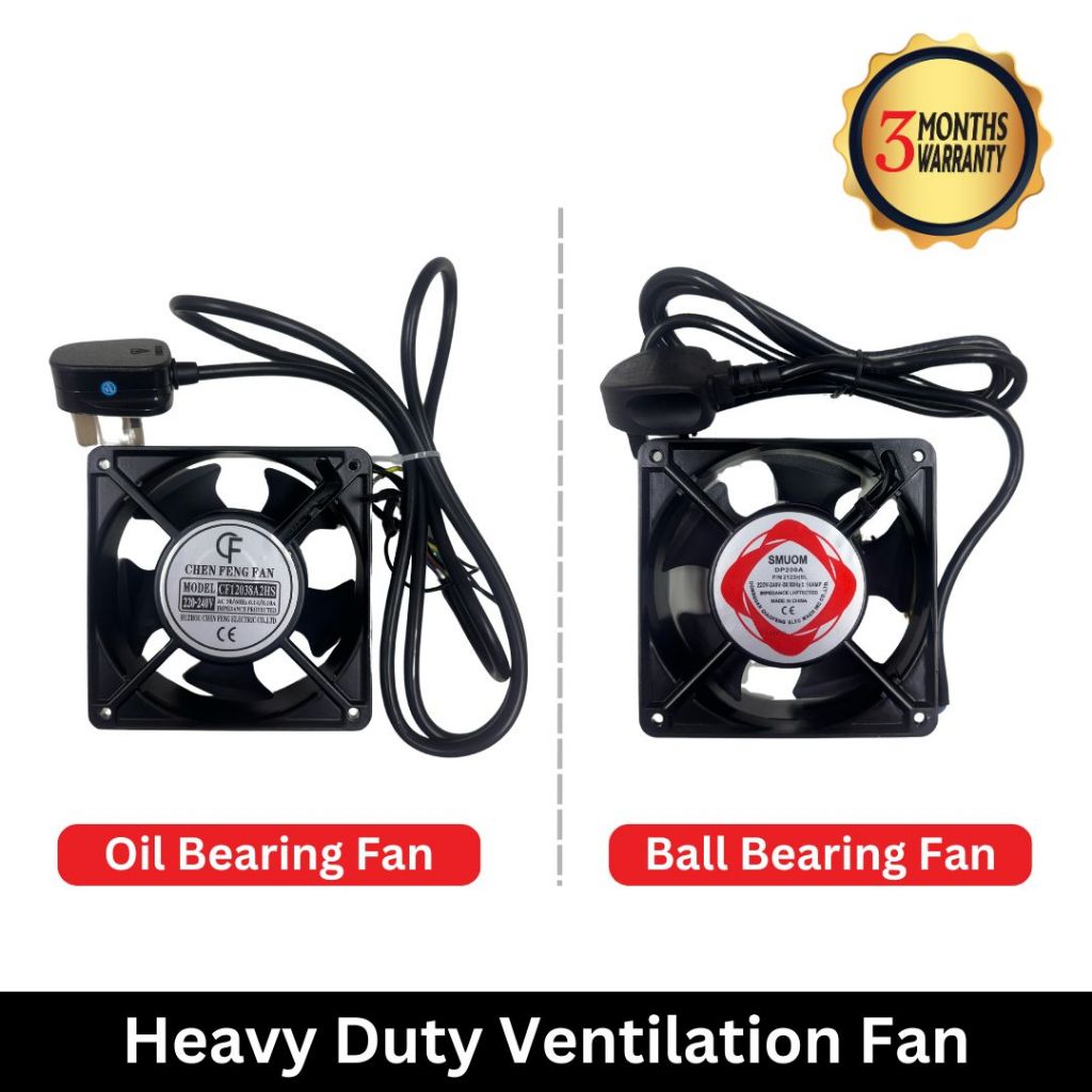 Ventilation Ball Bearing Fan Server & Wall Mount Rack (Heavy Duty ...