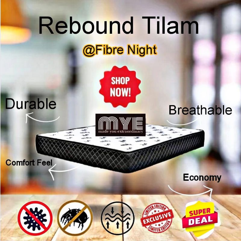 (Ipoh-Chemor Only) Fibre Night Rebound Mattress/ Tilam Murah /Tilam ...