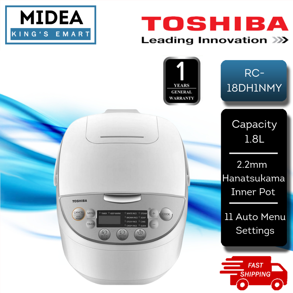 [FREE SHIPPING] Toshiba 1.8L Digital Multi Function Rice Cooker with 2 ...