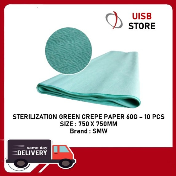 【SHIP TODAY - KL/SEL】- STERILIZATION MEDICAL CREPE PAPER GREEN 750mm x ...