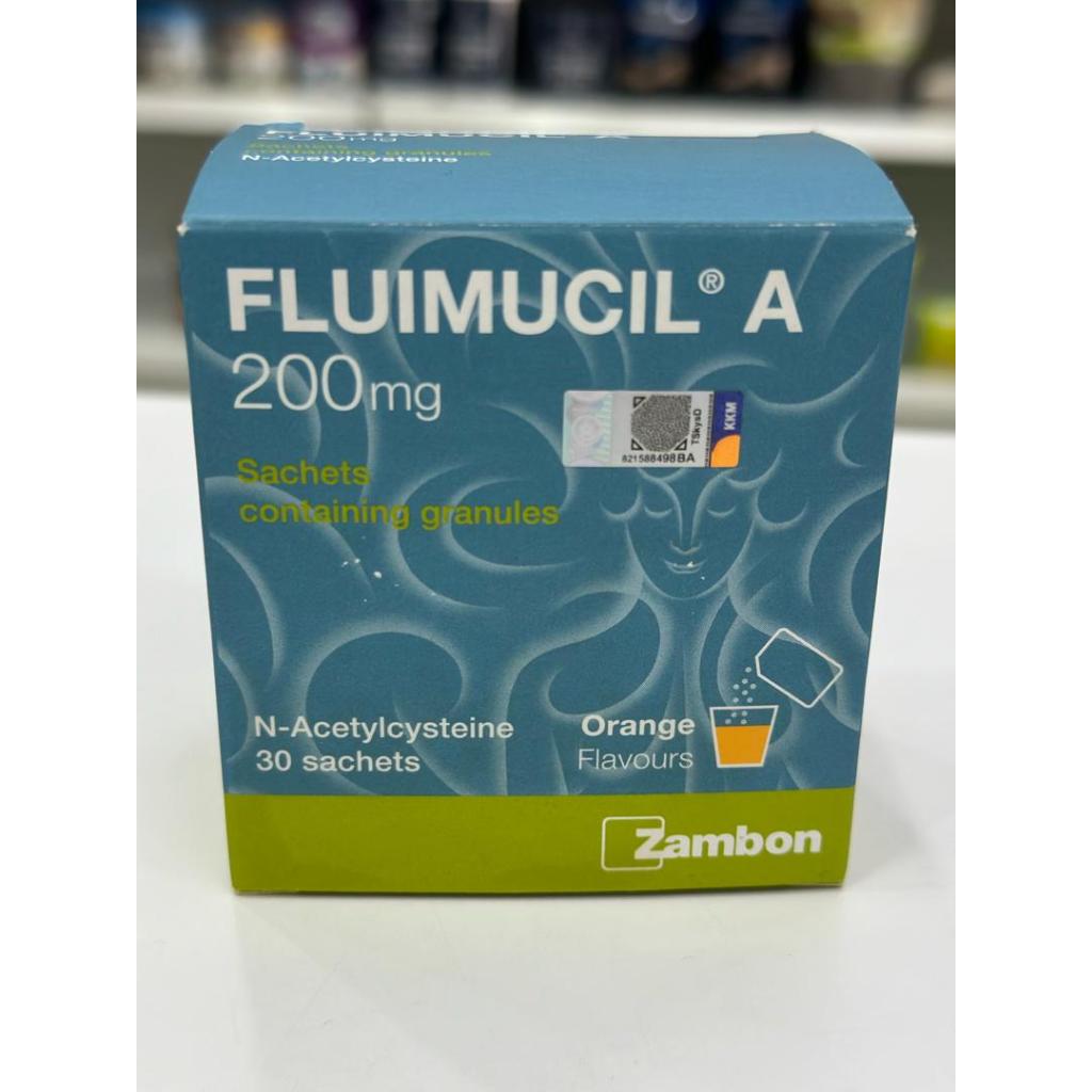 Fluimucil N-Acetylcysteine (100mg Oral Solution/200mg Granules Sachets ...