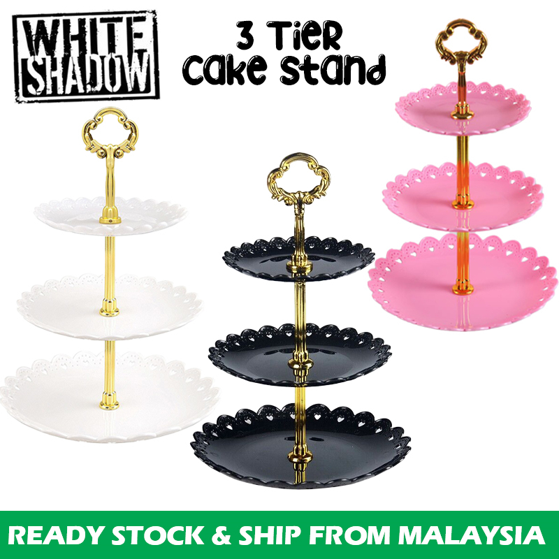 3 Tier Cake Stand Dessert Tower Cupcake Tower Fruit Tray Display For ...