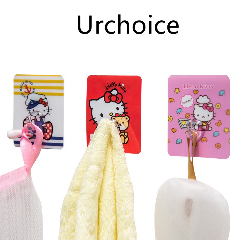 [READY STOCK] 1pc Hello Kitty Wall Hook Hello kitty Cute Plastic Hook ...