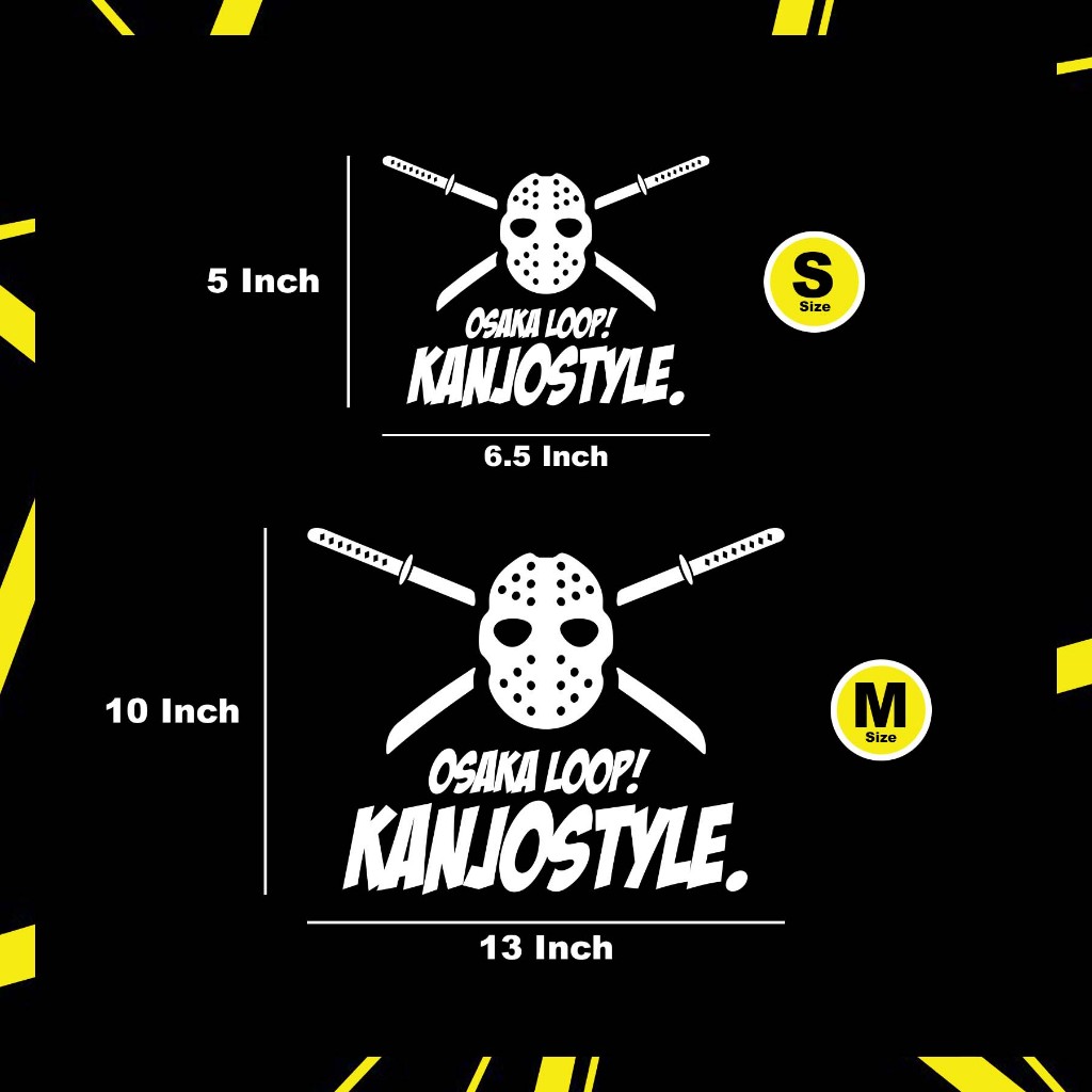 kanjostyle osaka loop car sticker / K926 | Shopee Malaysia