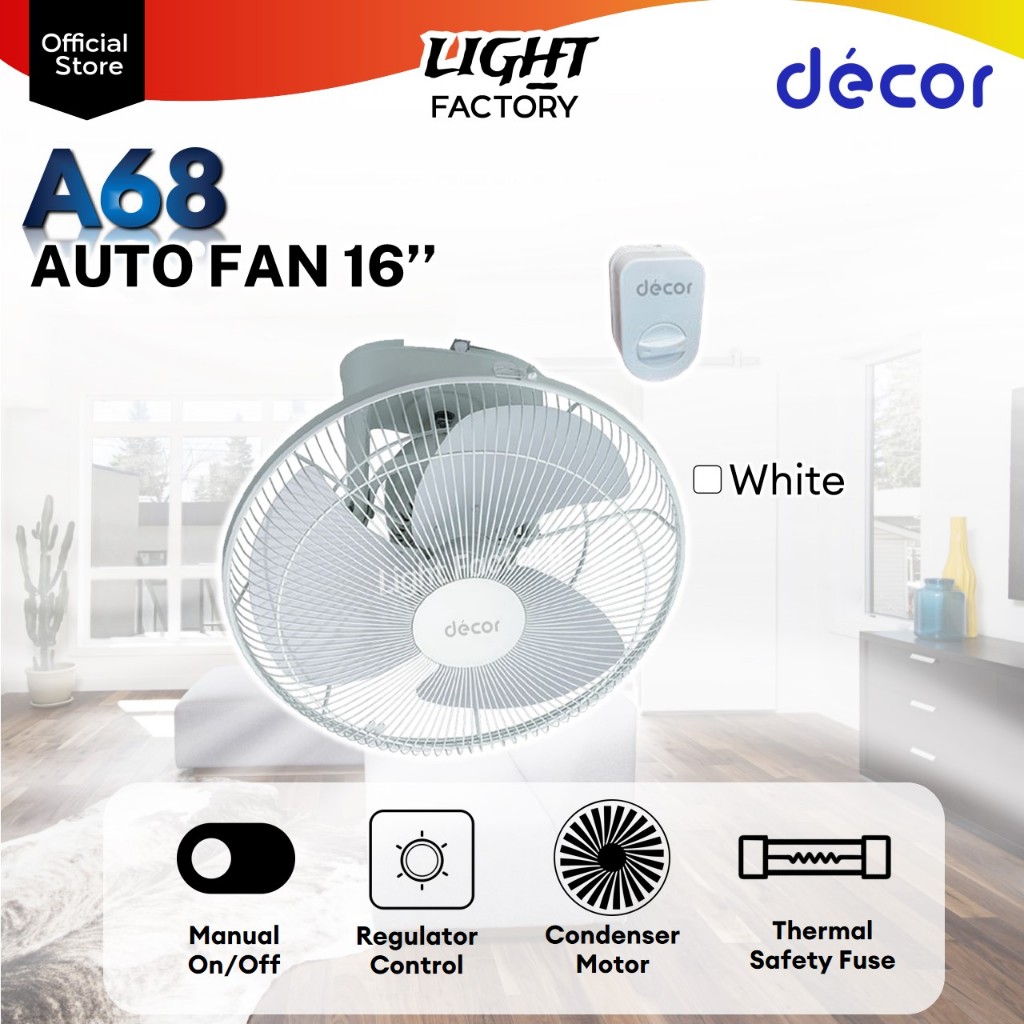 🔥SIRIM🔥KDK KU408 Wall Fan | PANASONIC FMU408 | DEKA DWF3 16Inch Kipas ...