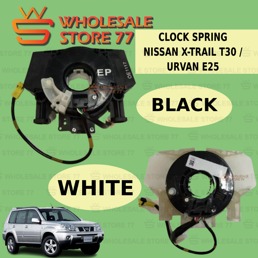 Original & Warranty | Nissan X-Trail T30/Urvan E25 Clock Spring Black ...