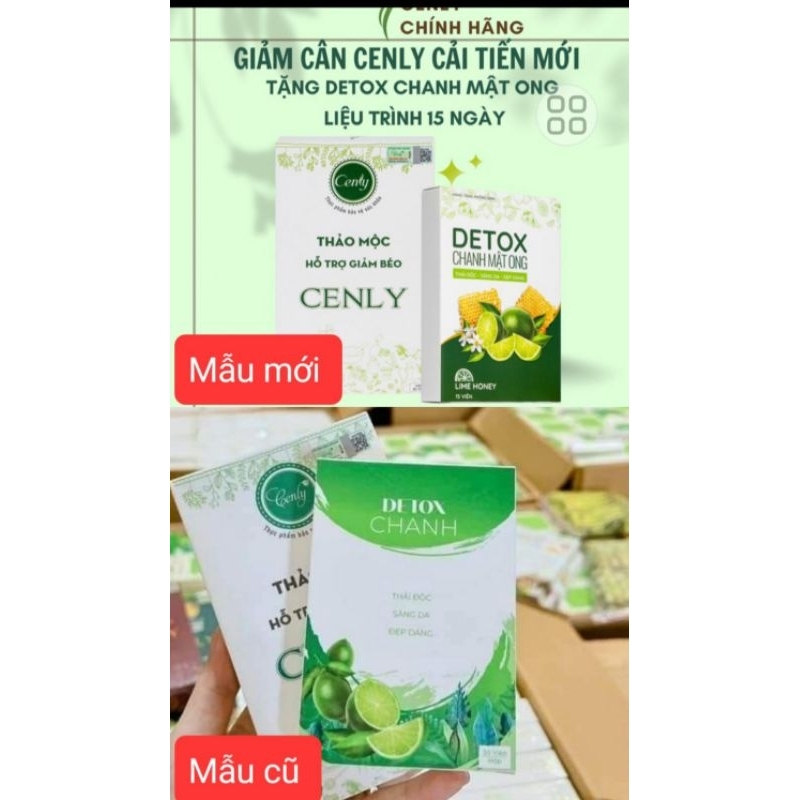 GIẢM CÂN CENLY CHÍNH HÃNH 100% ( 1 HỘP 30 VIÊN CÓ TẶNG 1 HỘP DETOX ...