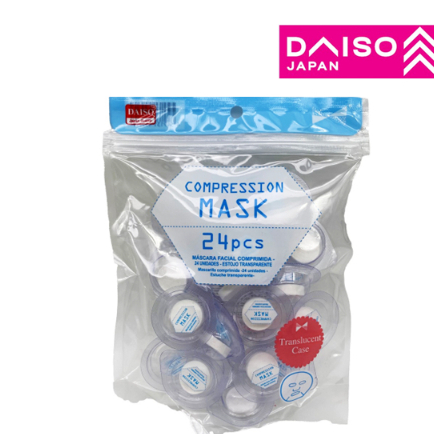 DAISO Compression Mask With Case (24 Pcs) | Shopee Malaysia
