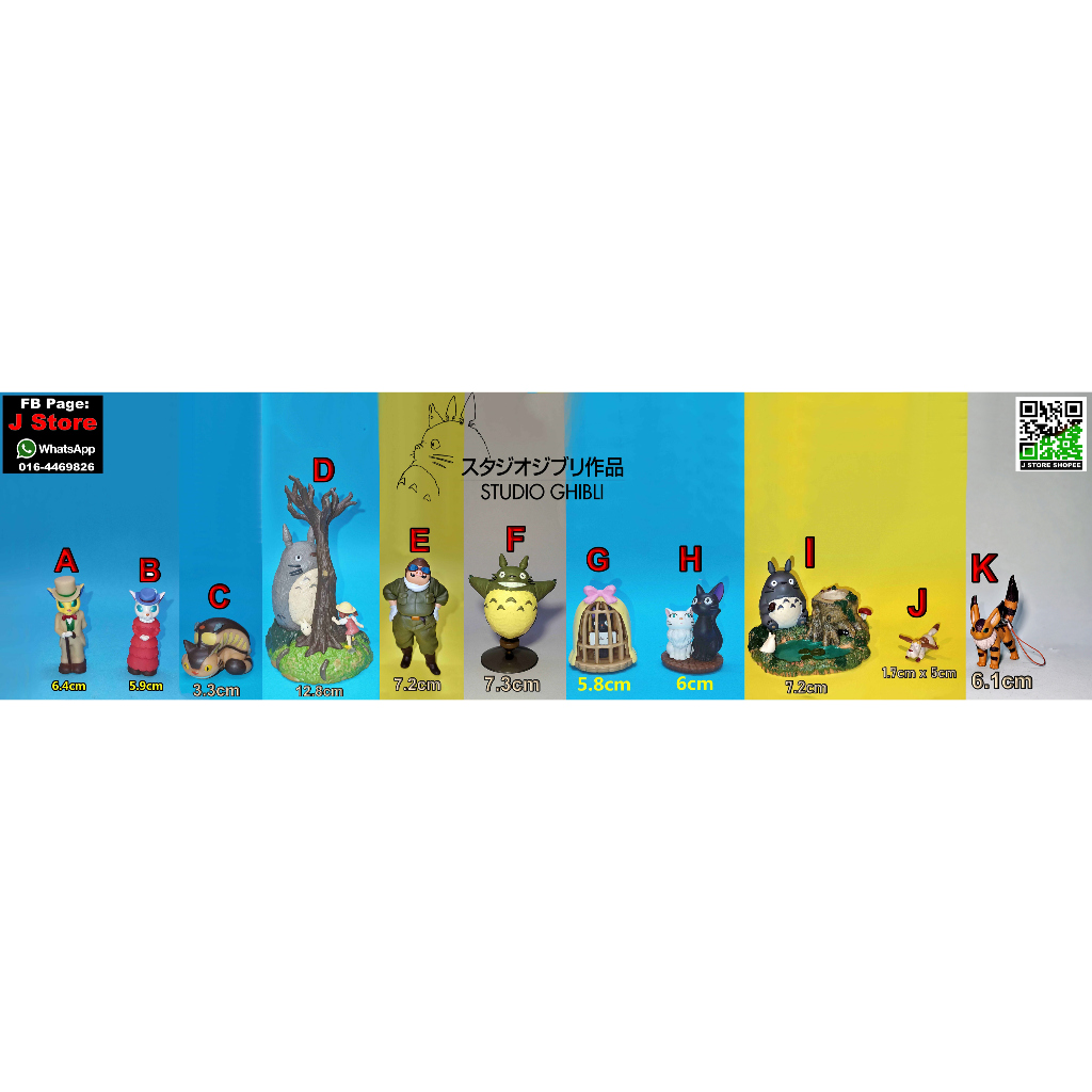 Studio Ghibli collection figure ( J Store ) | Shopee Malaysia