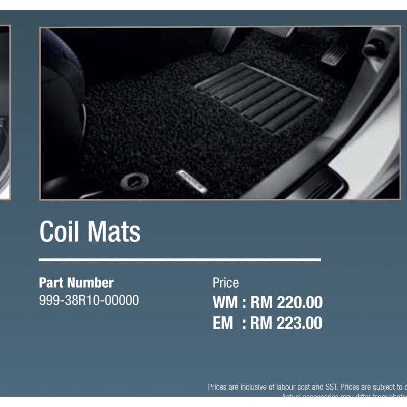 PERODUA Original Gear Up - Coil Mat ( Myvi / Ativa / Bezza / Axia ...