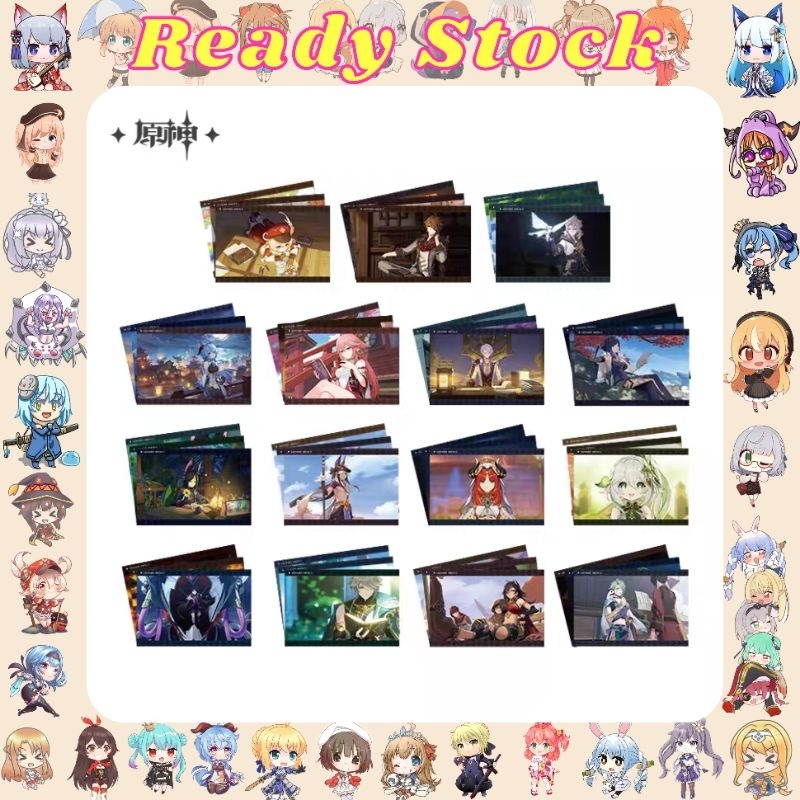 Mihoyo Genshin Impact Character PV Series Film Photo Set 4R Card ...