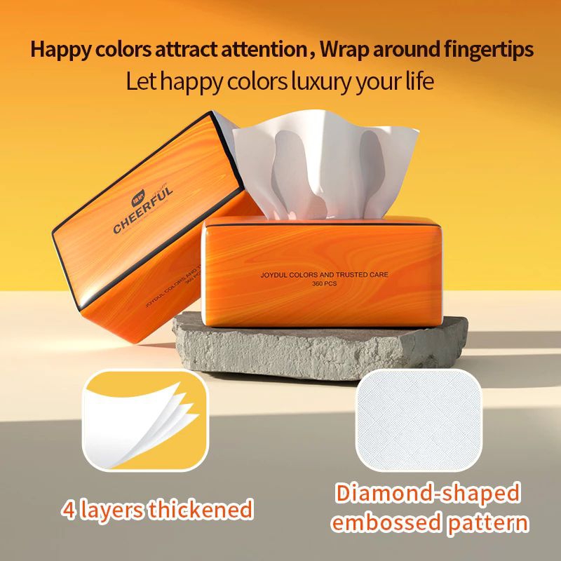 Cheerful Facial Tissue 4 ply (360 sheets) | Shopee Malaysia